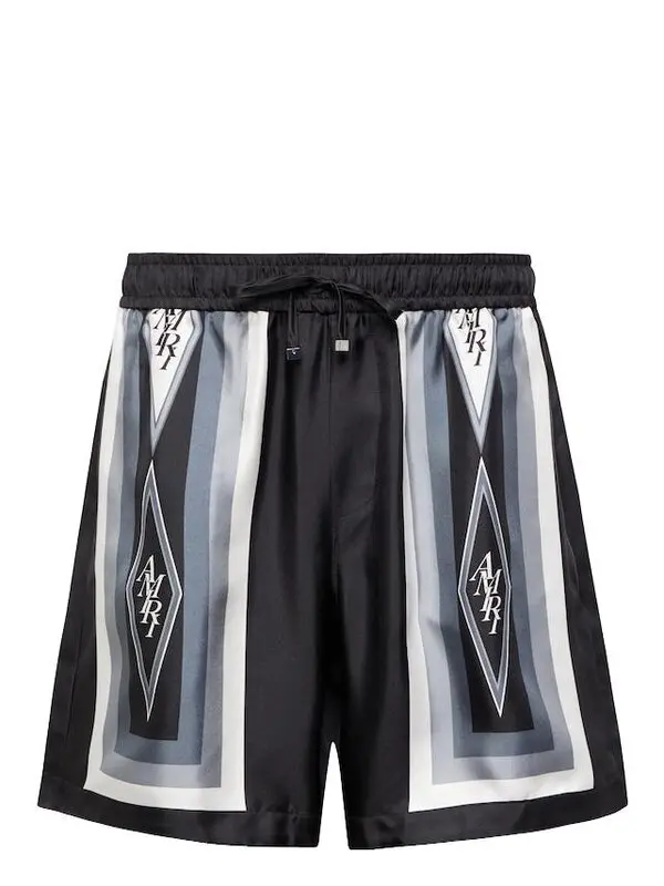 Amiri Diamond Silk Shorts - Multicoloured