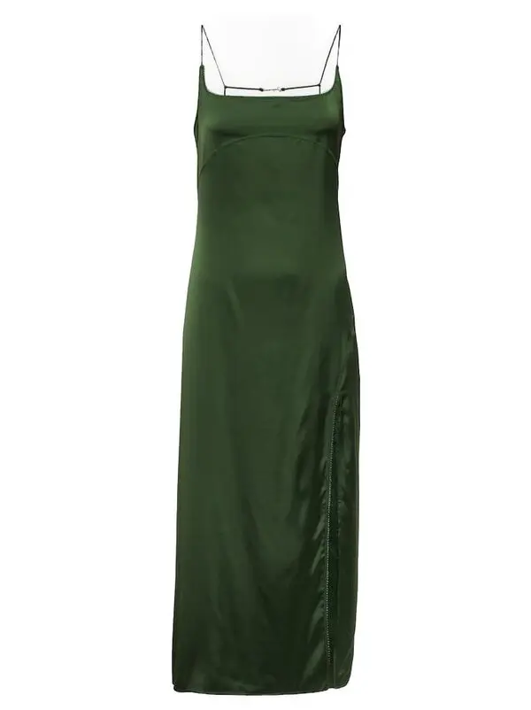 Jacquemus La Robe Notte Slip Dress - Green