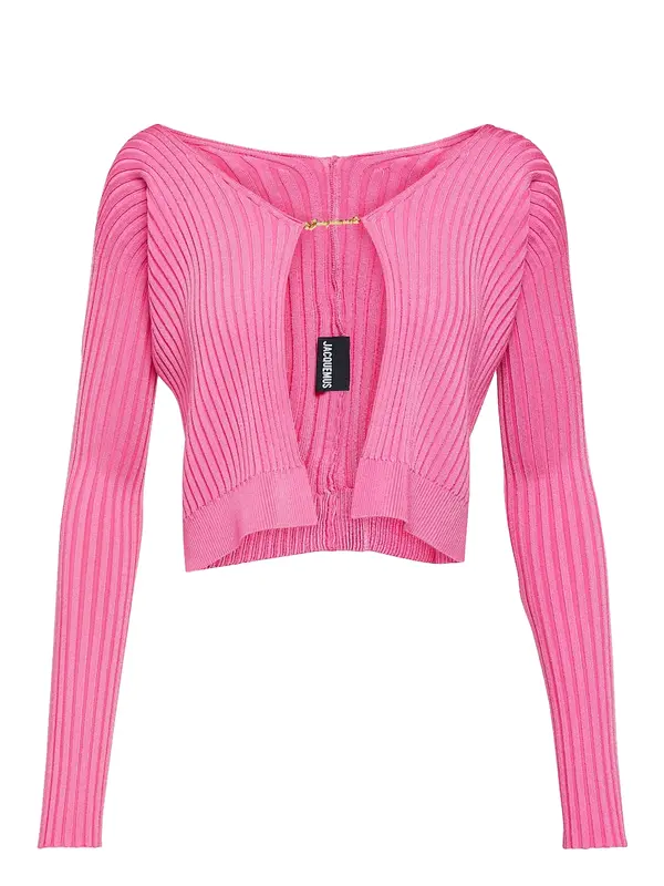 Jacquemus La Maille Pralù Longue Cardigan - Pink