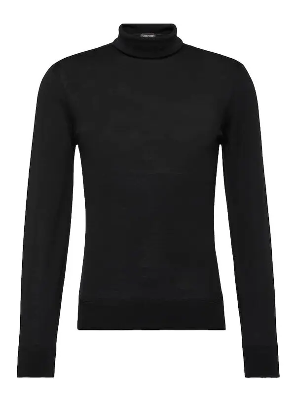 TOM FORD Wool Turtleneck Sweater - Black