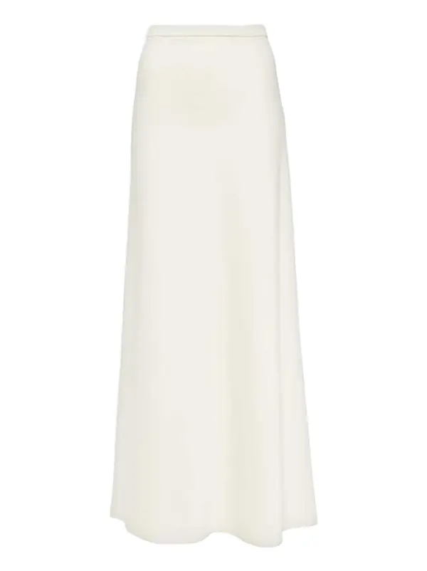 Max Mara Clavier Jersey Maxi Skirt - White
