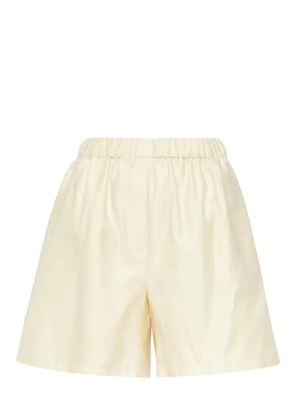 Max Mara Piadena High-rise Cotton Shorts - White
