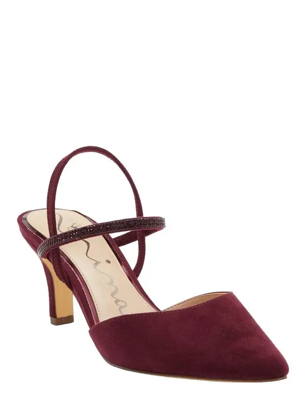 Nina Billie Slingback Pumps - Bordeaux