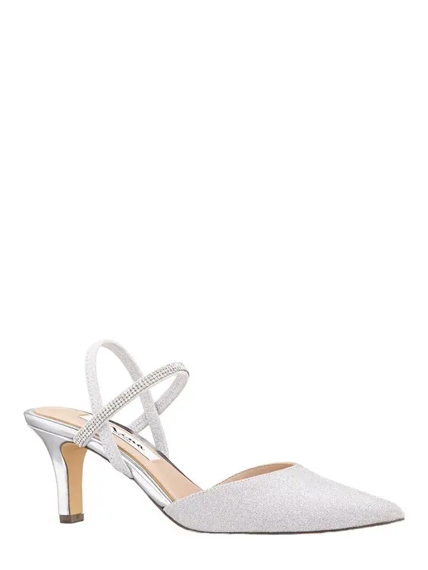 Nina Billie Slingback Pumps - Silver