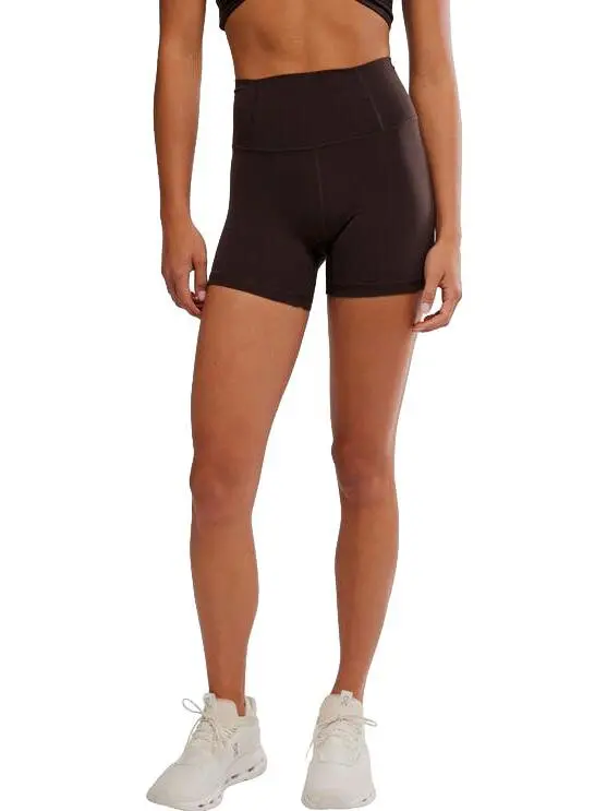 Free People Never Better Bike Shorts - Chocolate