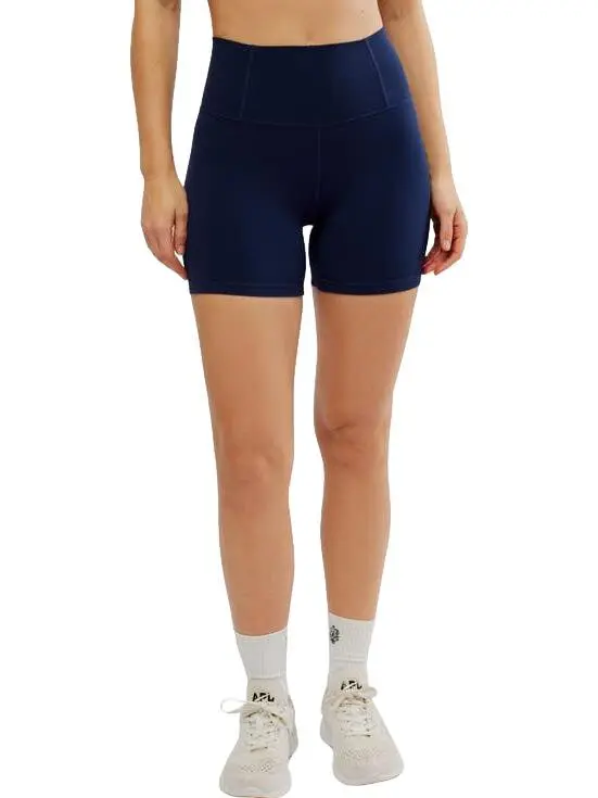 Free People Never Better Bike Shorts - Midnight Navy