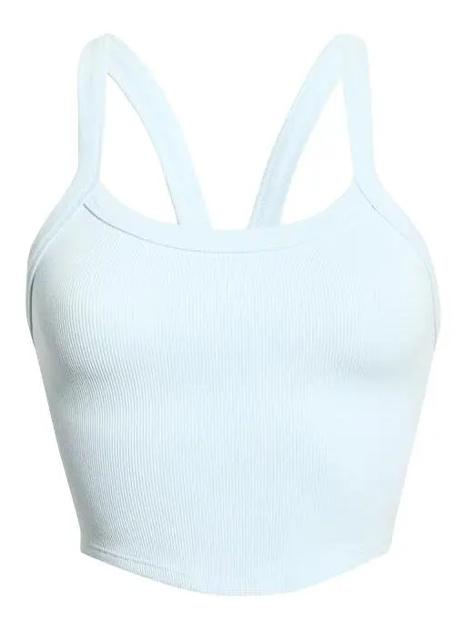 Free People All Clear Rib Crop Camisole - Arctic Snow