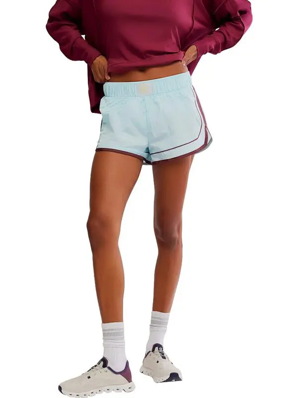 Free People Varsity Blues Athletic Shorts - Cool Down