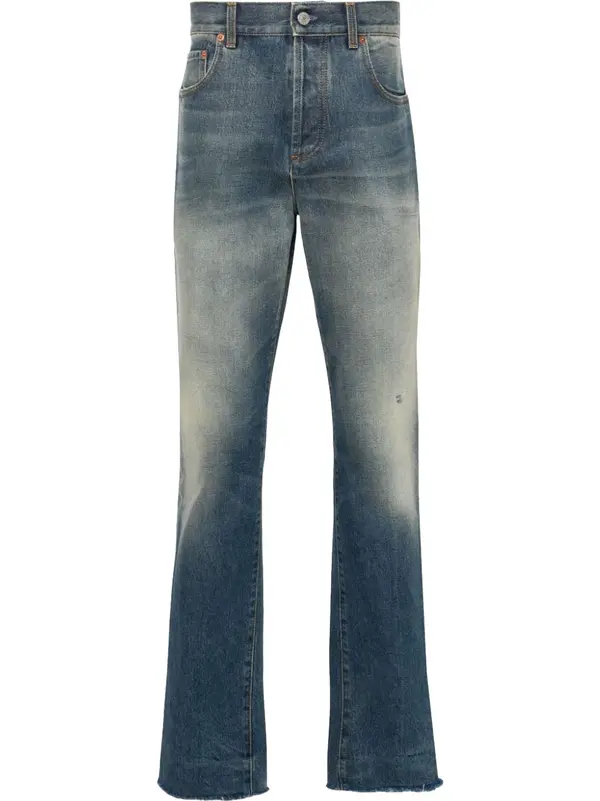 Gucci Mid-rise Straight-leg Jeans - Blue