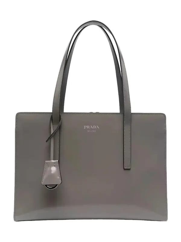 Prada Large Re-edition 1995 Leather Handbag - Grey