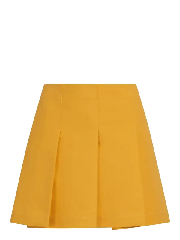 Marni Pleated Miniskirt - Yellow