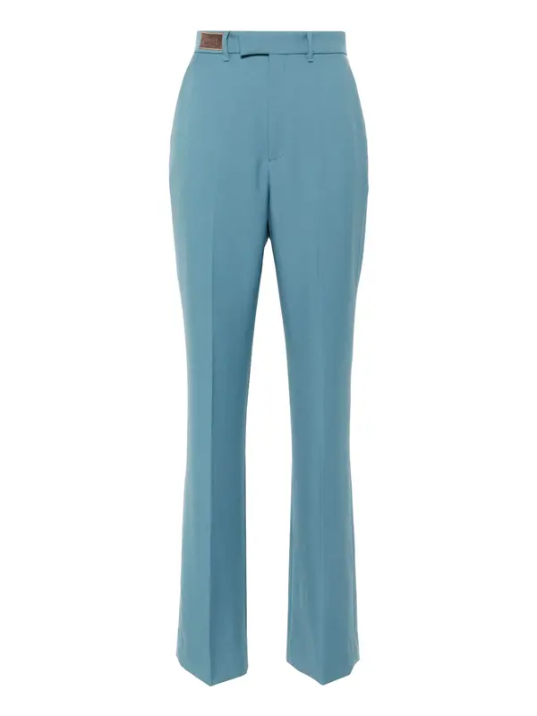 Gucci Horsebit Flared Trousers - Blue