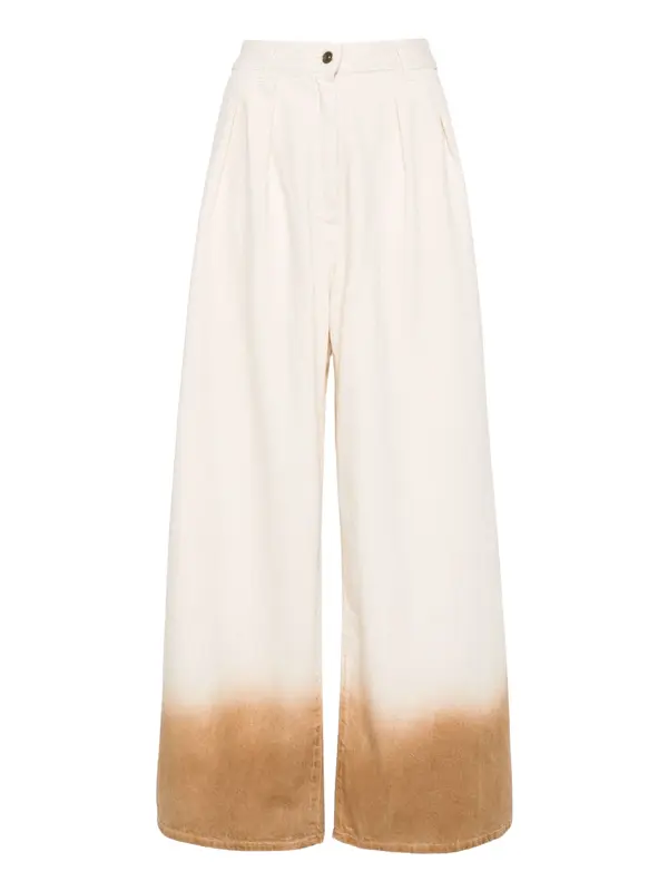 Alanui Wide-leg Jeans - Neutrals