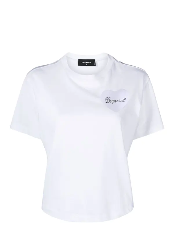 Dsquared2 Logo-appliqué T-shirt - White