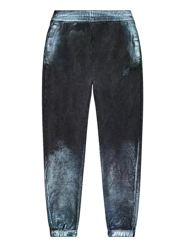 DIESEL Embroidered-logo Track Pants - Grey