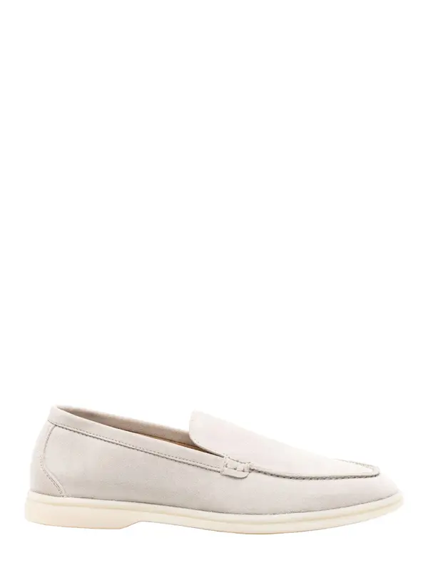 SCAROSSO Ludovica Suede Loafers - Neutrals