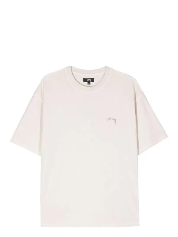 StÜssy Lazy Logo-print T-shirt - Neutrals