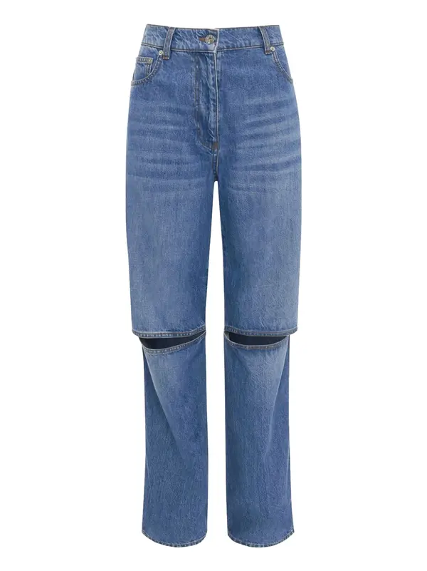 JW Anderson Cut-out Bootcut Jeans - Blue