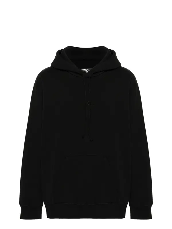 MAISON MARGIELA Numbers Logo-print Hoodie - Black