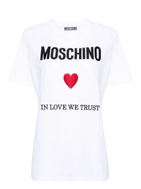 Moschino In Love We Trust T-shirt - White