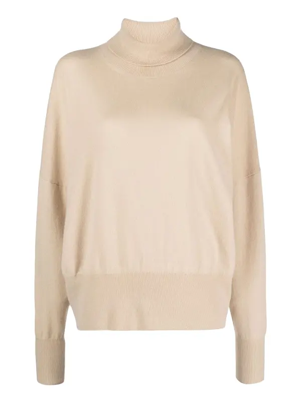 TOTEME Roll-neck Cashmere Jumper - Neutrals