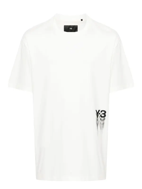 Y3 Gfx Ss Cotton T-shirt - White