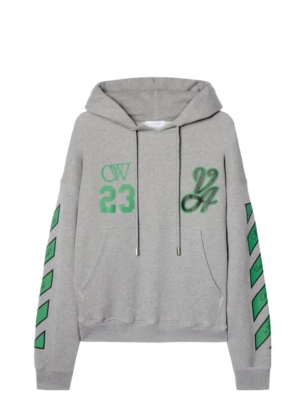 Off-White 23 Varsity Skate Hoodie - Grey
