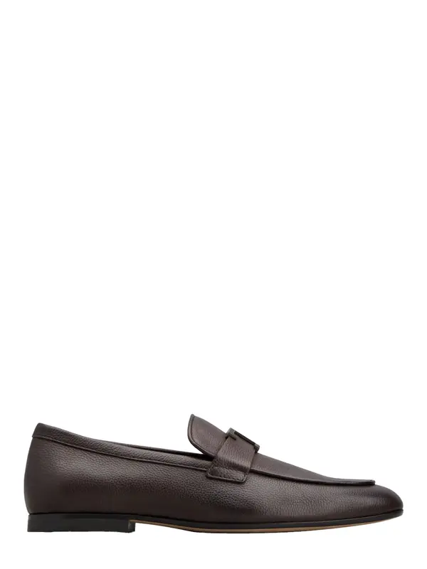 TOD'S T Timeless Leather Loafers - Brown
