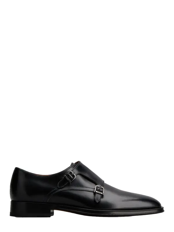 TOD'S Double-strap Leather Monk Shoes - Black