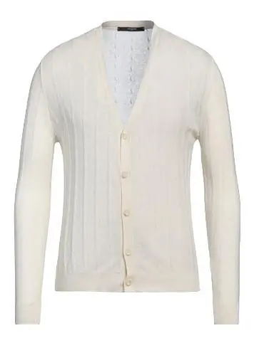 TAKESHY KUROSAWA Cotton-blend Knit Cardigan - White
