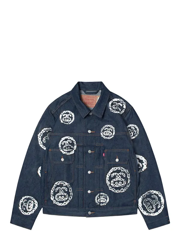 StÜssy X Denim Tears Type 2 Jacket - Blue