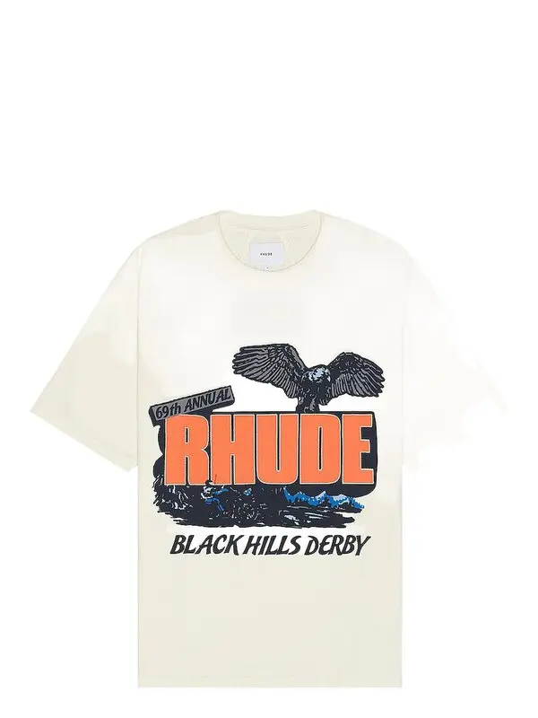 Rhude Black Hills Rally Tee - White