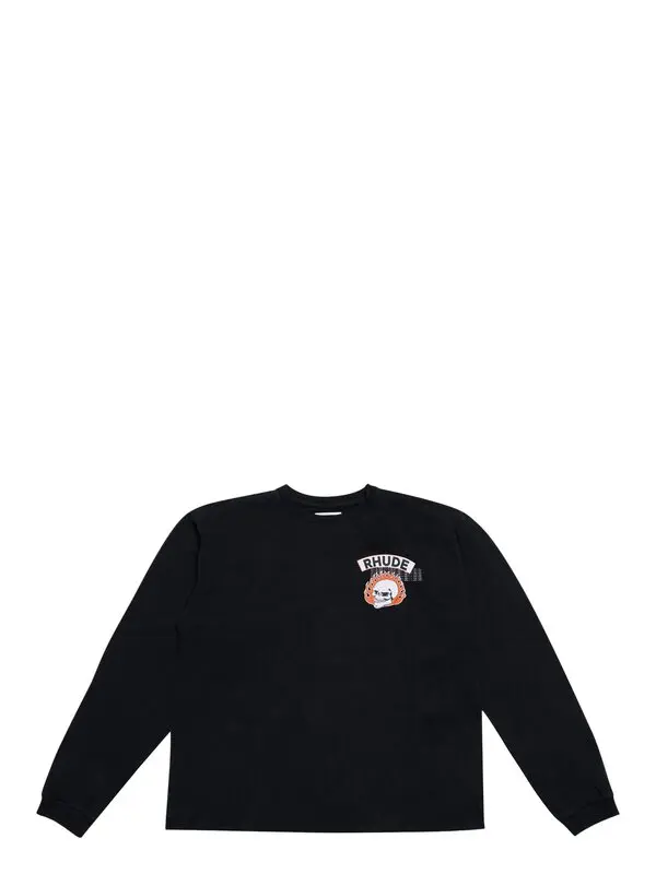 Rhude 92 Rally Long-sleeve Tee - Black