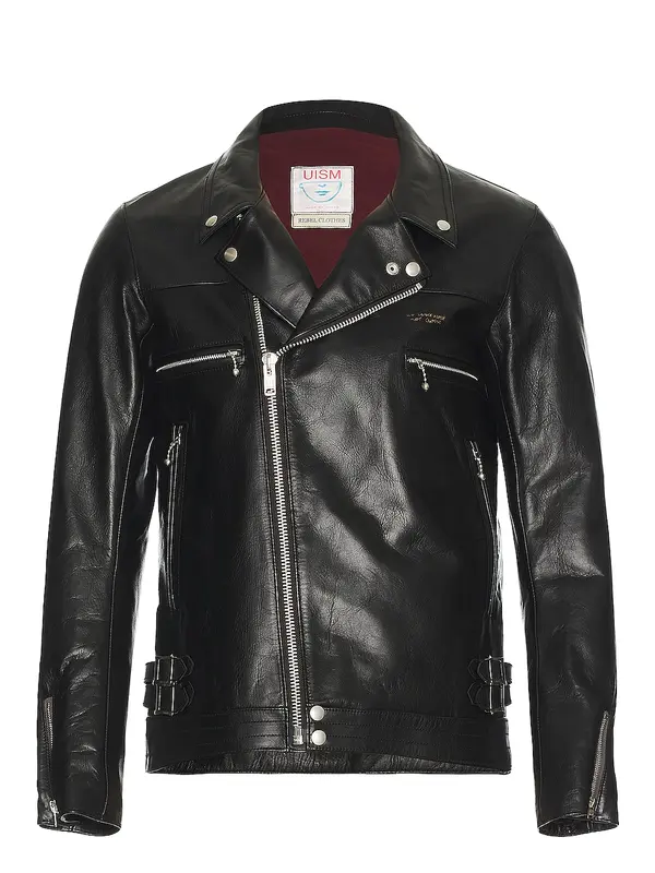UNDERCOVERISM Leather Rider Jacket - Black