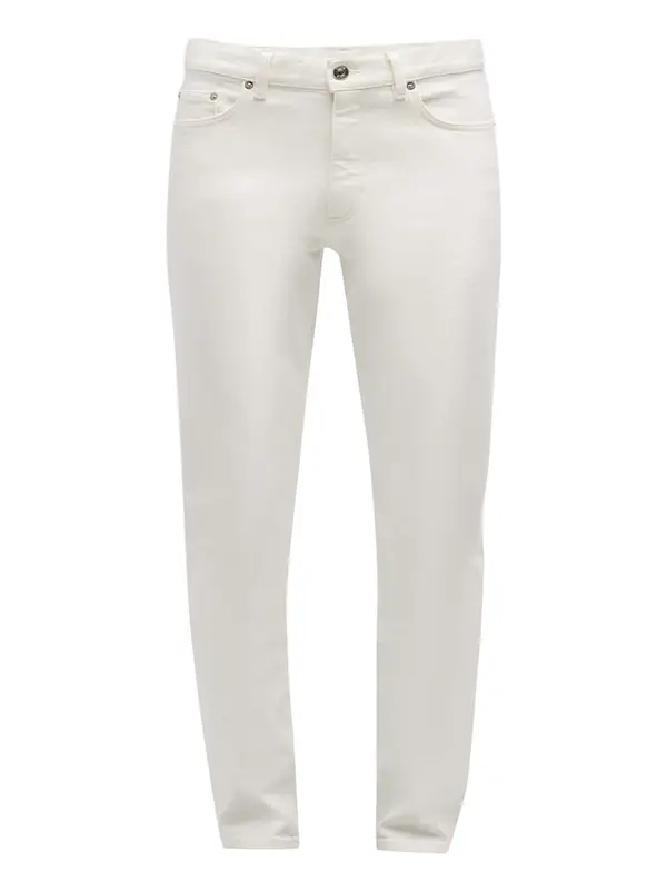 Zegna 5-pocket Denim Jeans - White Solid