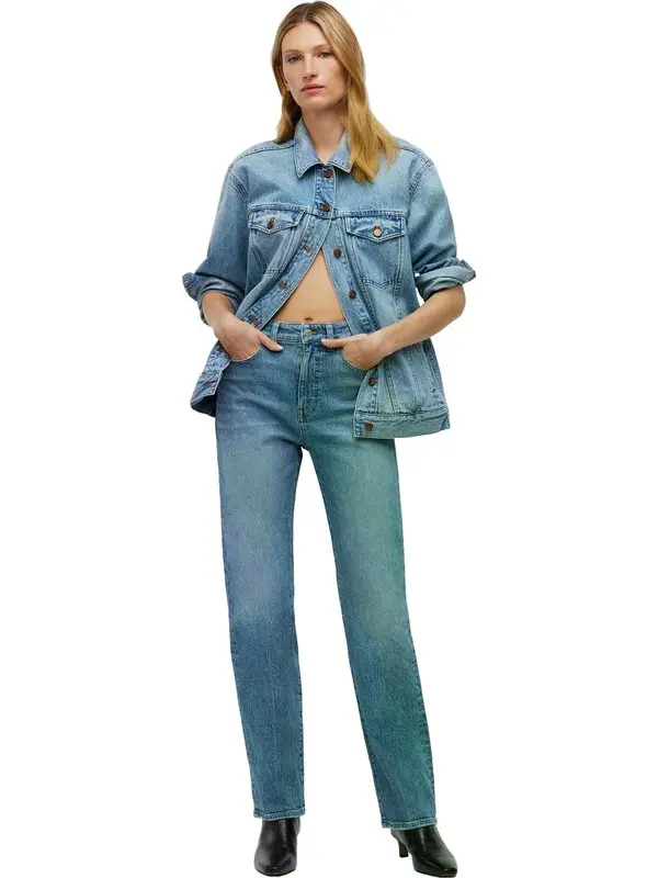 Madewell The Tall '90s Straight Jeans - Rondell Wash
