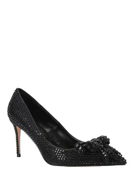 Kurt Geiger Belgravia Crystal Pointed Toe Pump - Black
