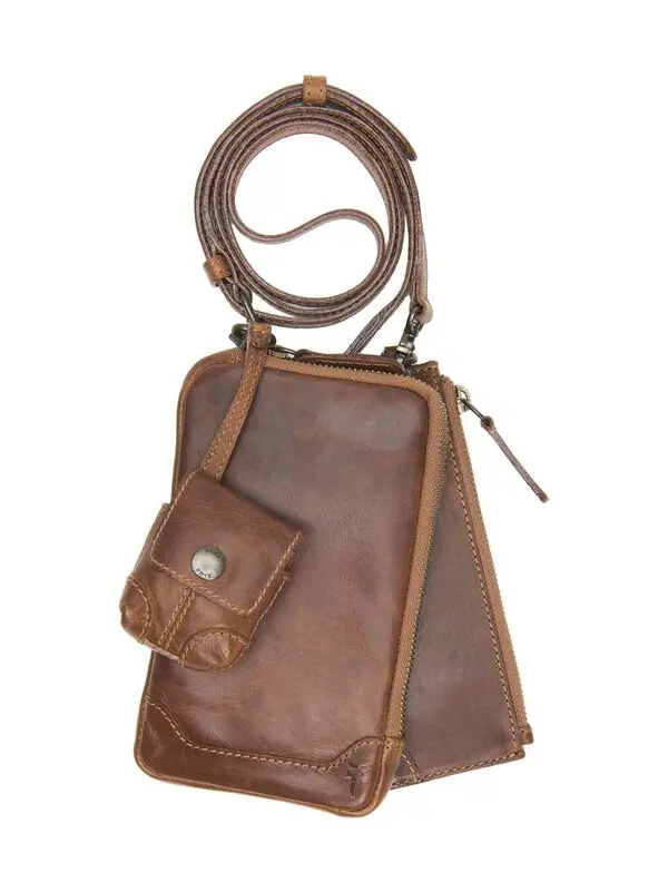 Frye Melissa 3-in-1 Leather Crossbody - Cognac