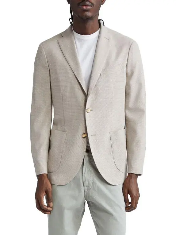 Boglioli Wool Hopsack Sport Coat - Light Beige
