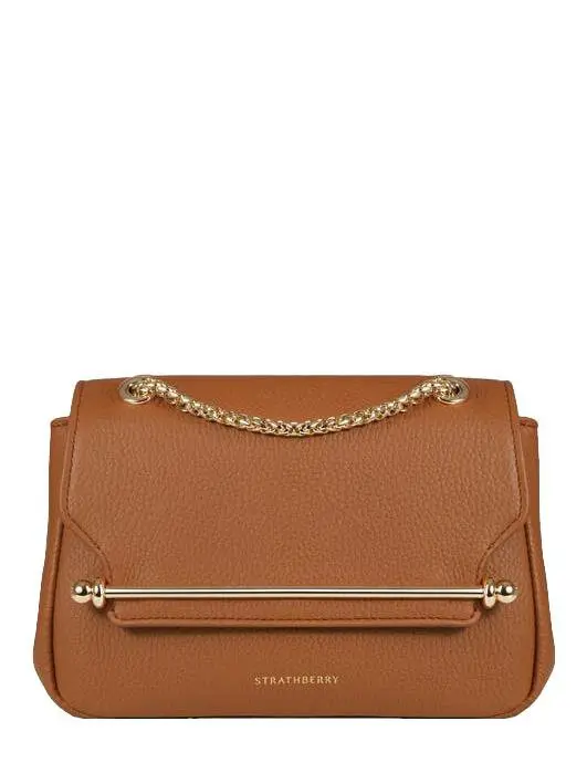 Strathberry Mini Soft Leather East/west Shoulder Bag - Tan