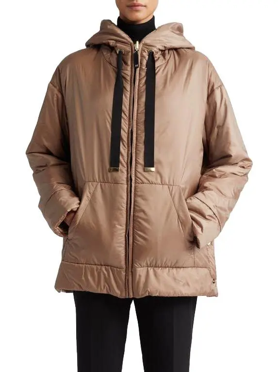 Max Mara Dali Insulated Hooded Jacket - Camel