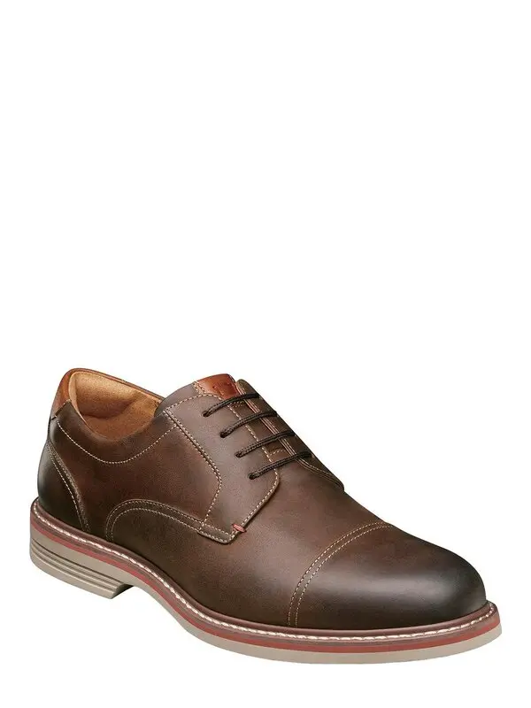Florsheim Norwalk Cap Toe Derby - Brown Ch