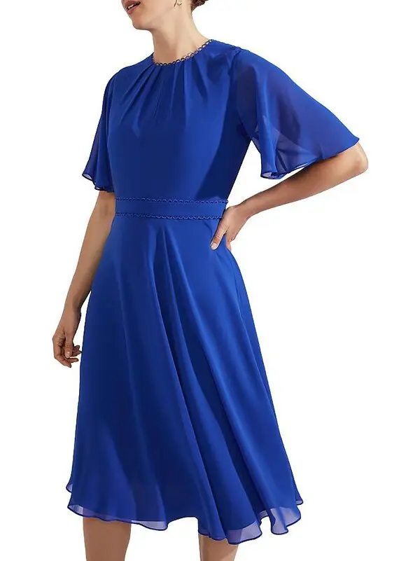 HOBBS LONDON Samara Dress - Lapis Blue