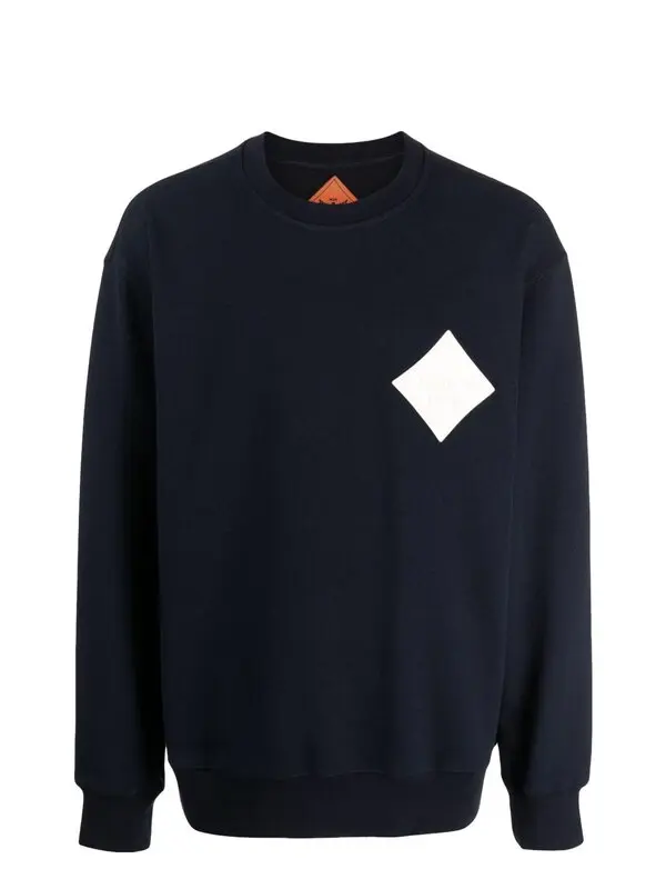 Mcm Logo-appliqué Bouclé Sweatshirt - Blue