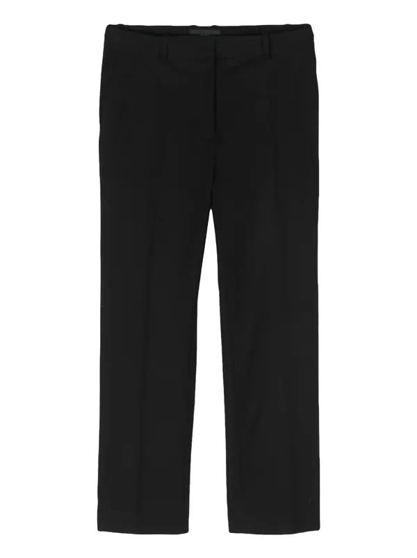 JOSEPH Gabardine Coleman Tailored Trousers - Black