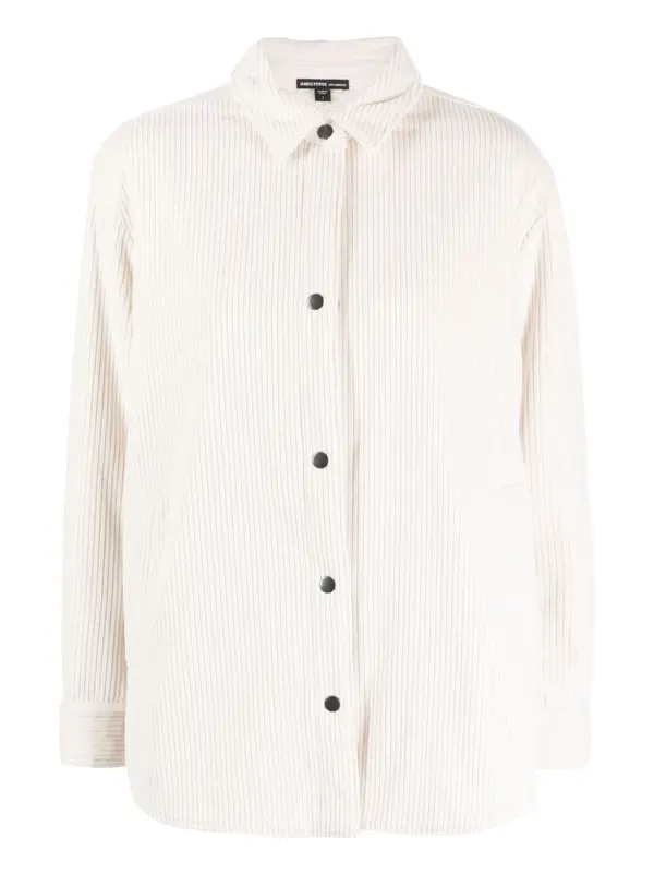 JAMES PERSE Corduroy Shirt Jacket - White