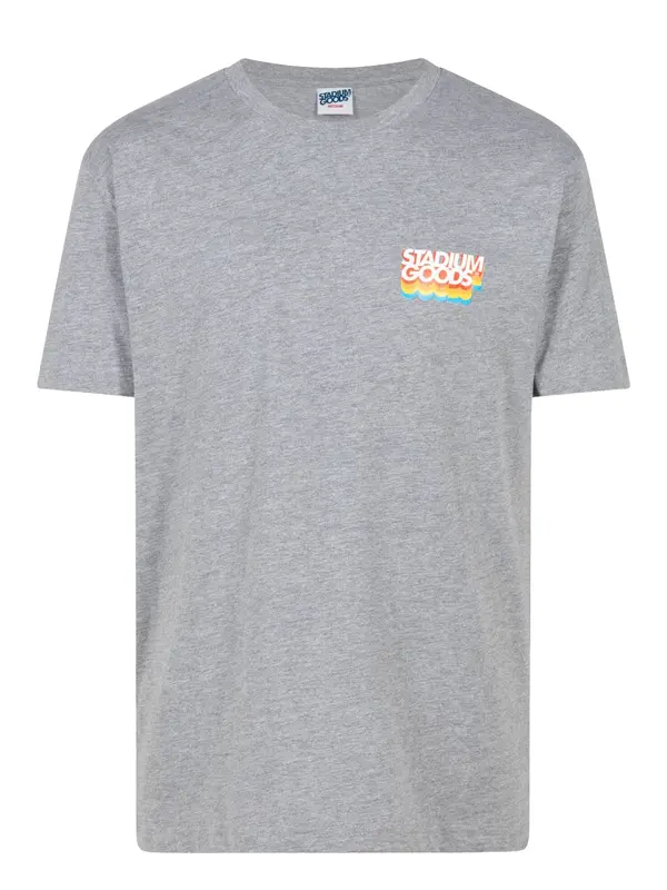 STADIUM GOODS Gradient Logo Cotton T-shirt - Grey
