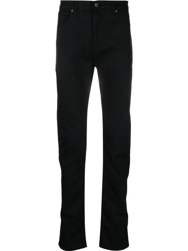 Hugo Boss Mid-rise Slim-fit Jeans - Black