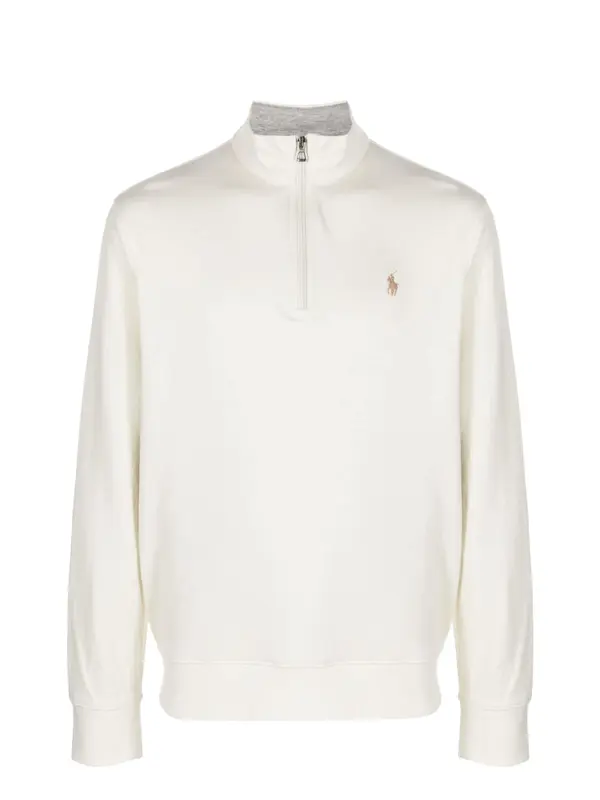 Polo Ralph Lauren Polo Pony Half-zip Sweatshirt - Neutrals