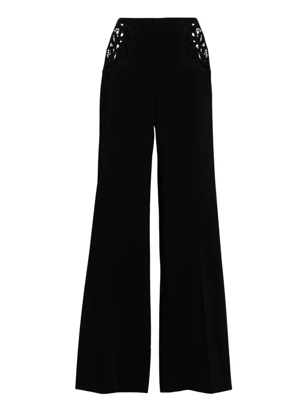 Stella McCartney Broderie Anglaise Tailored Trousers - Black